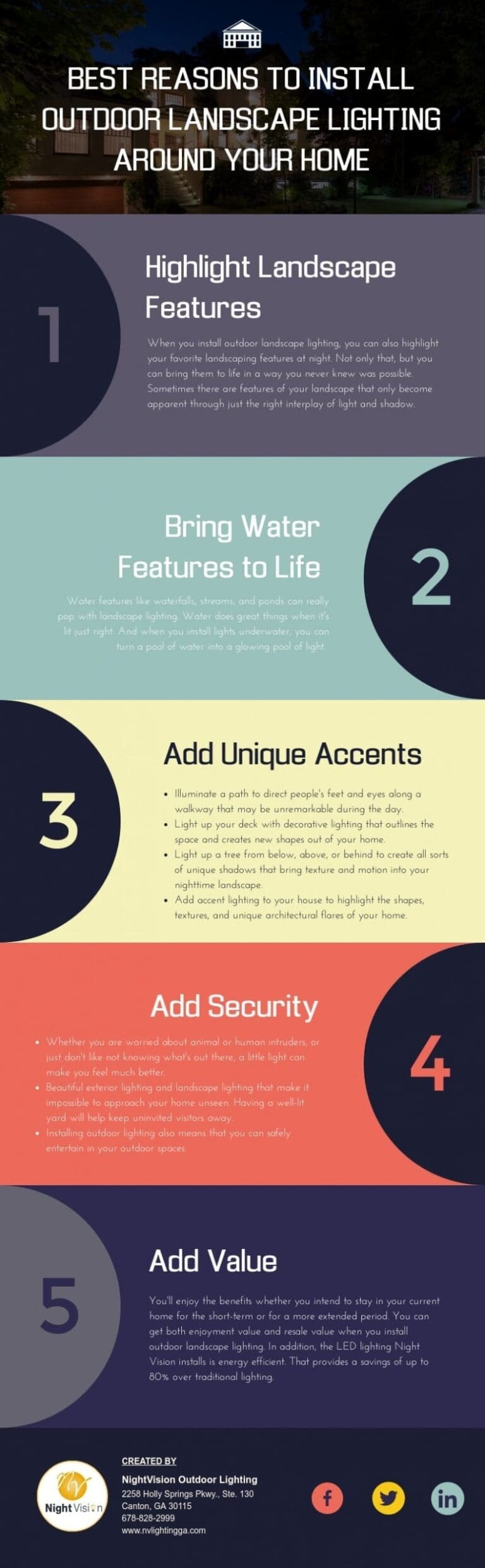 Reasons To Install Outdoor Landscape Lighting | Night Vision Outdoors